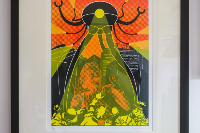 War of the Worlds Silkscreen Print - Neville Godwin - Printmaker
